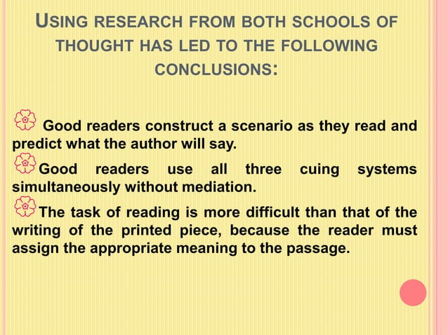 Theories of Reading Instruction | PPTX | Education