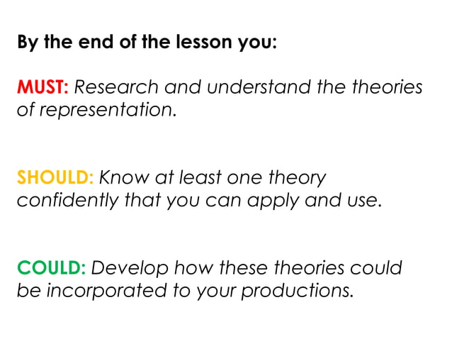 Theories of Representation | PPT