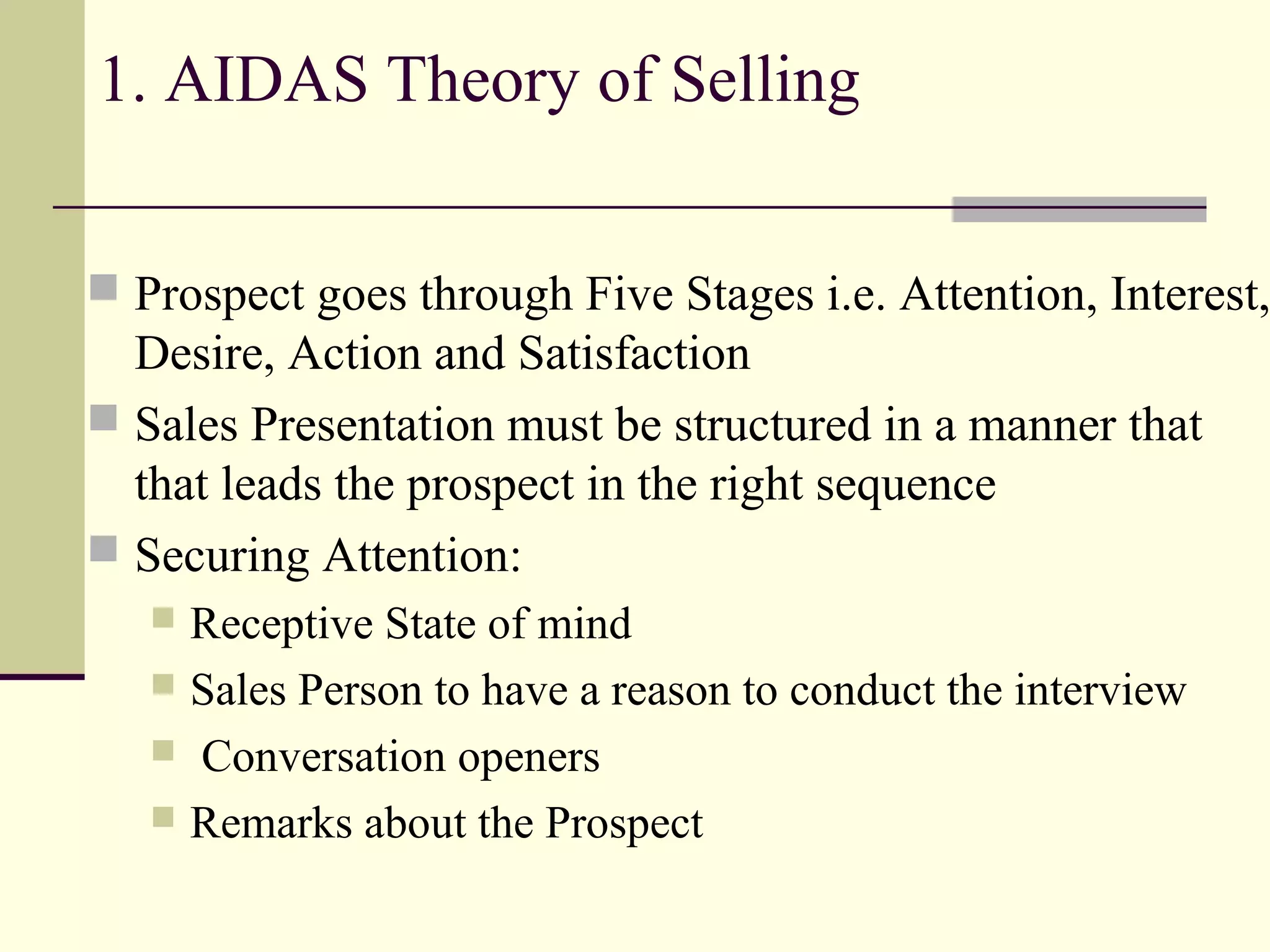 Theories of selling | PPT