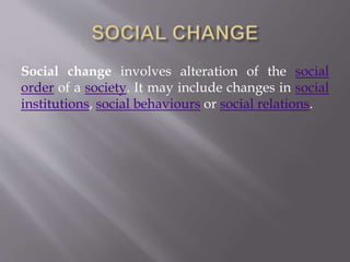 Theories of social change | PPTX