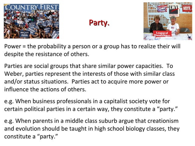 Theories of social stratification marx weber | PPT