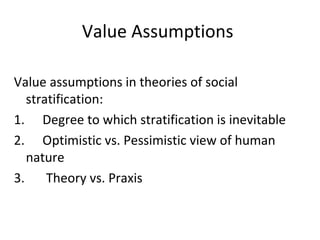 Theories of social stratification marx weber | PPT