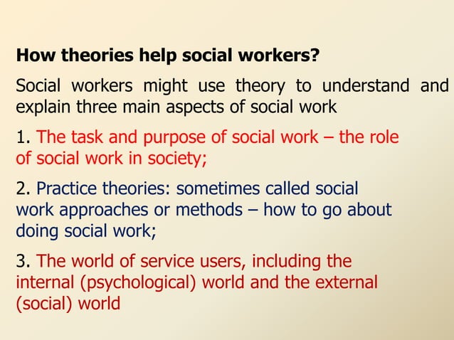 Theories of Social Work | PDF | Education