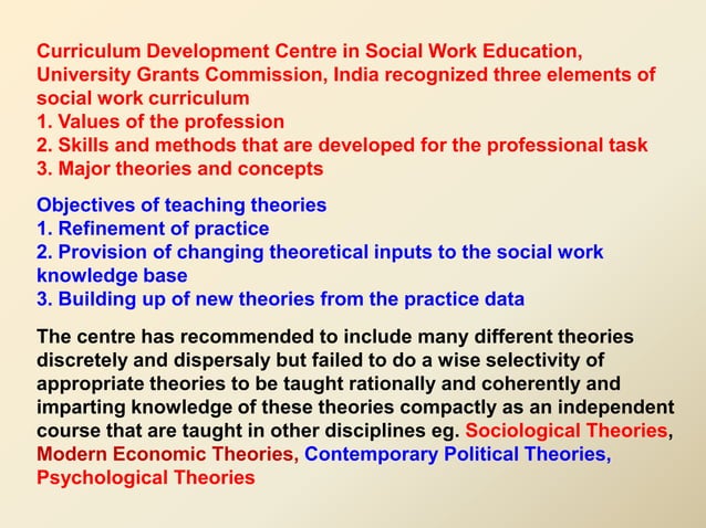 Theories of Social Work | PDF | Education