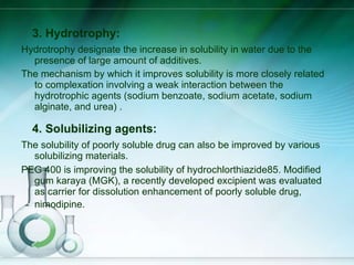 Theories of solubulisation | PPT