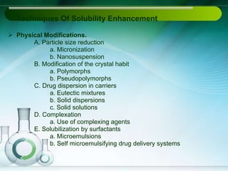 Theories of solubulisation | PPT