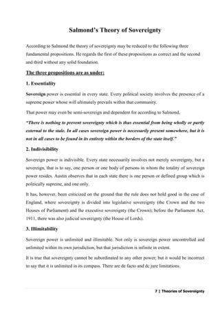 Theories of Sovereignty | PDF