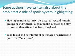 Theories of Spoils System | PPTX