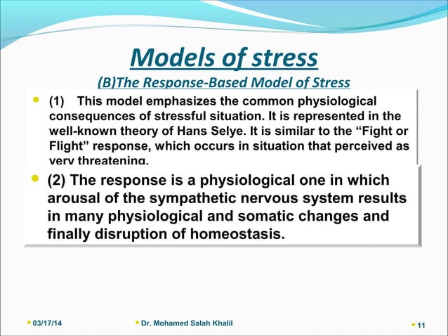 Theories of stress | PPT | Mental Health | Diseases and Conditions