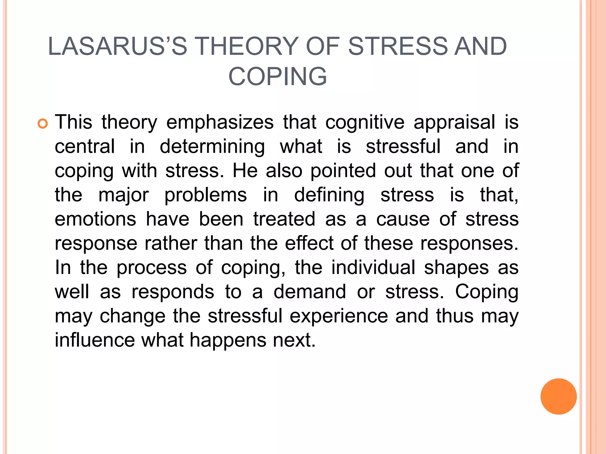 Theories of Stress | PPTX
