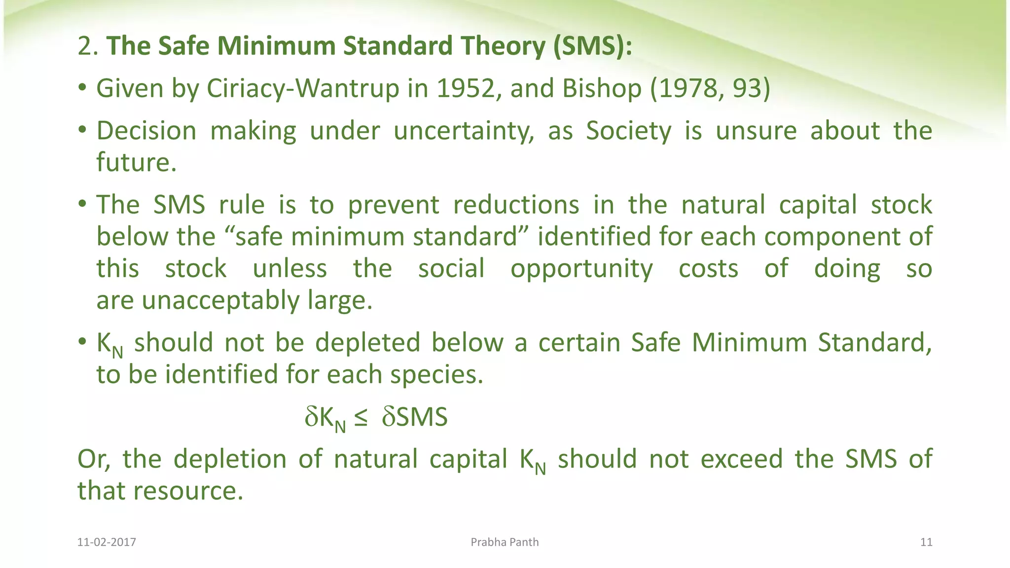 Theories of strong sustainability | PPSX