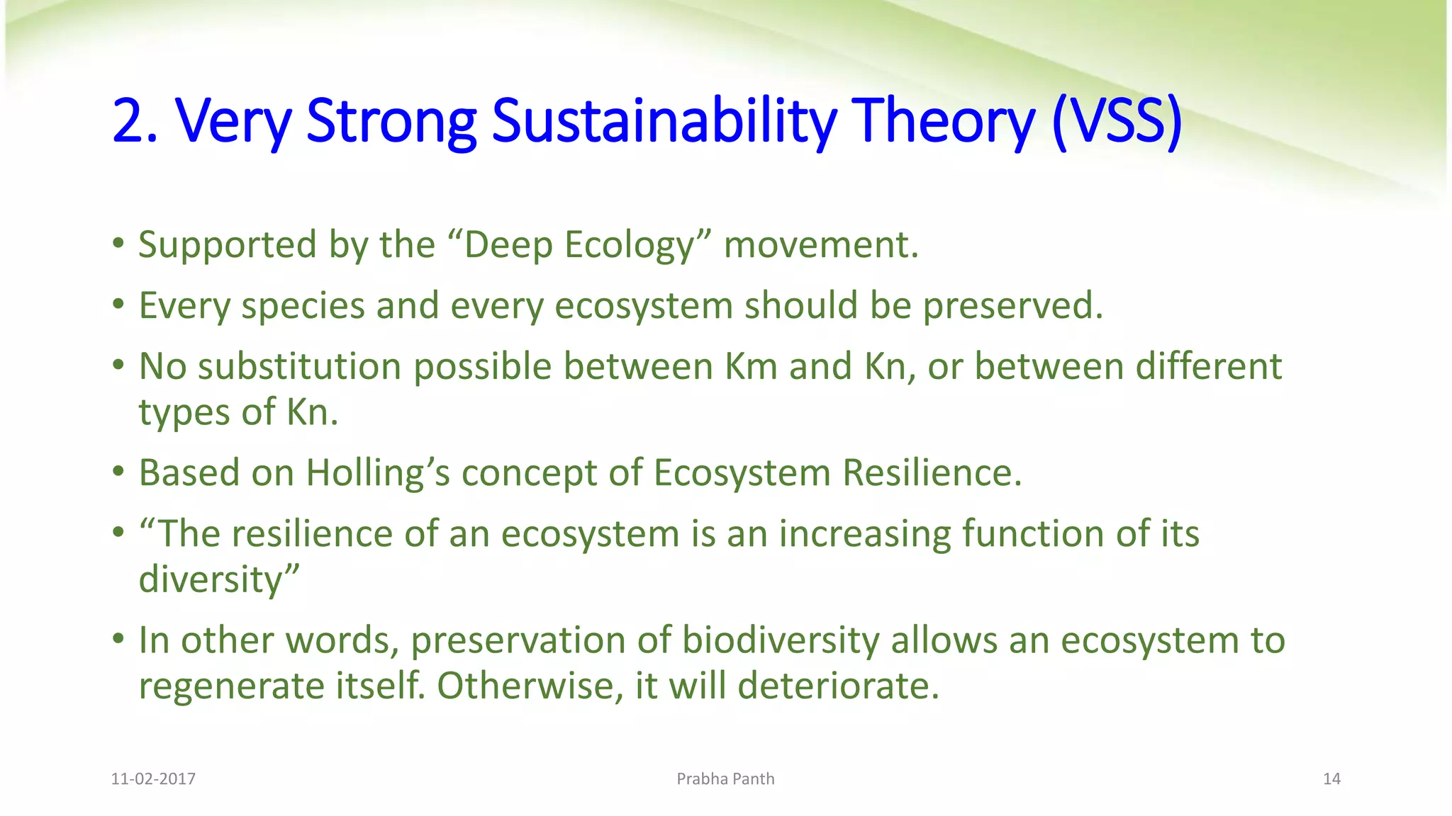 Theories of strong sustainability | PPSX