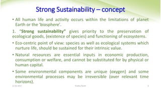 Theories of strong sustainability | PPSX