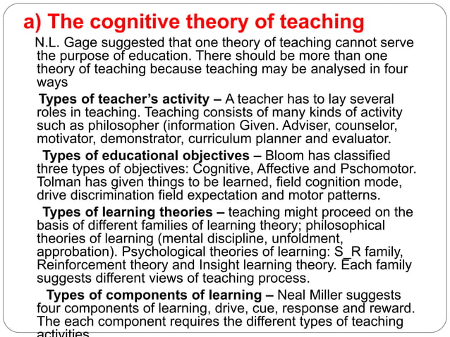 Theories of teaching | PPTX