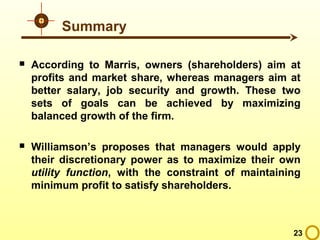 Theories of the firm and types of the business organizations gp | PPT