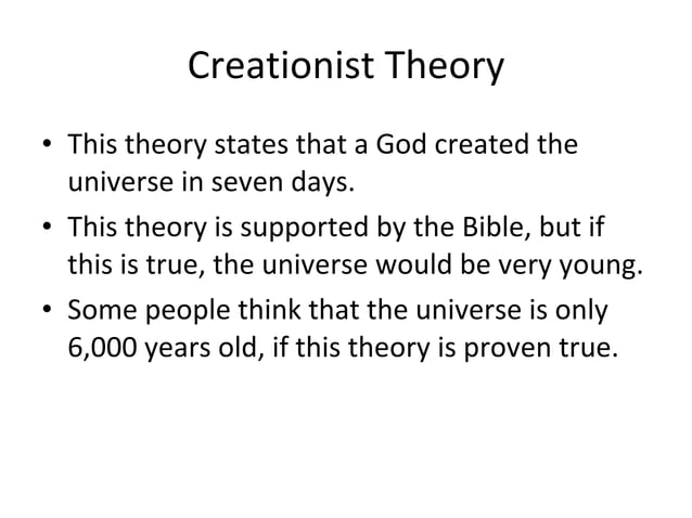 Theories Of The Universe | PPT