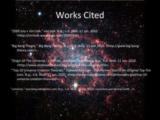 Theories Of The Universe | PPT