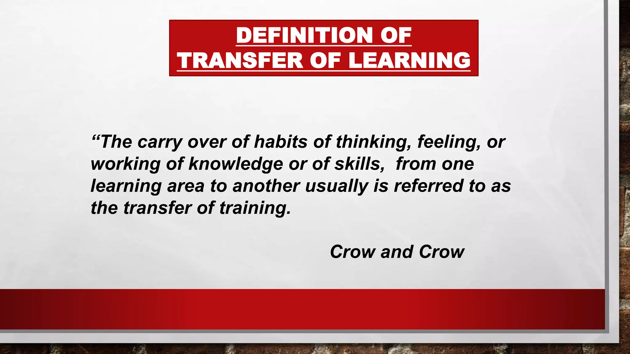 Theories of transfer of learning paper 2.pptx