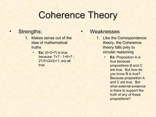 Theories of Truth Powerpoint | PPT