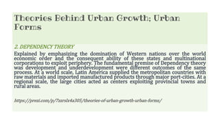 Theories of Urban Growth; Urban Forms & Plaza Complex | PPT