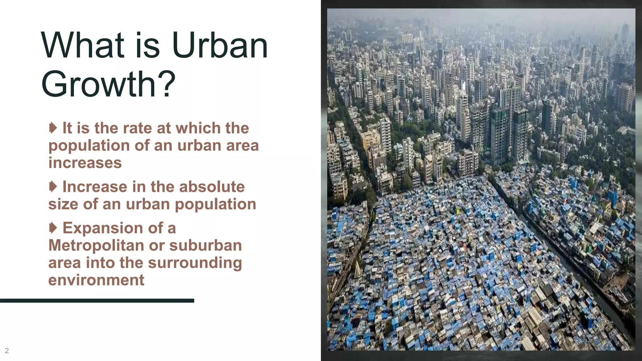 Theories of Urban Growth; Urban Forms | PPTX