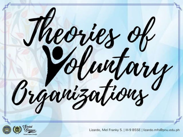 Theories of voluntary organizations | PPT