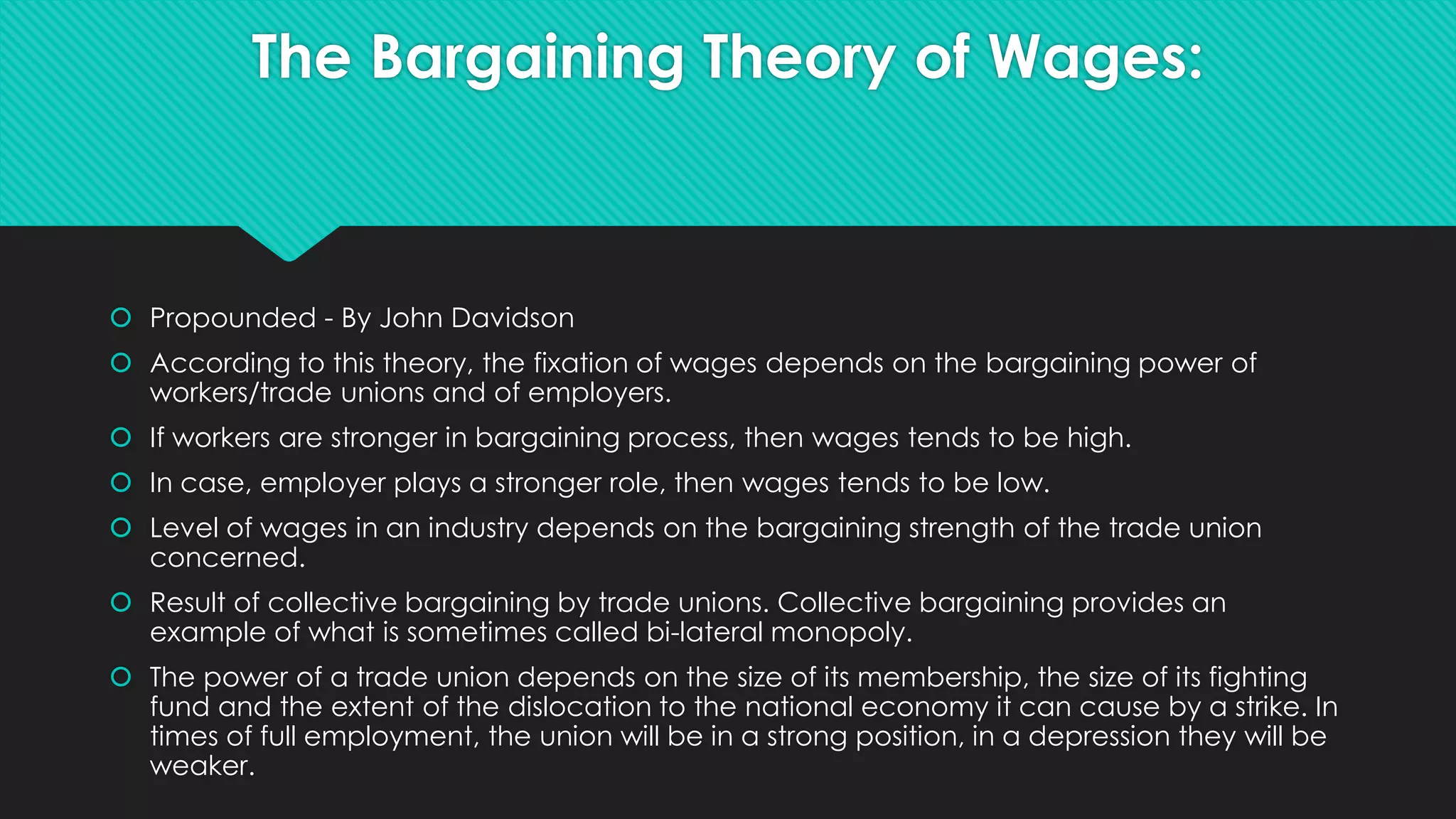 Theories of wages | PDF