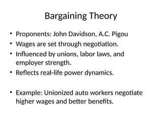 Different_ theories_in_wages_with_examples | PPT