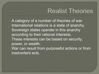 Theories of war | PPTX