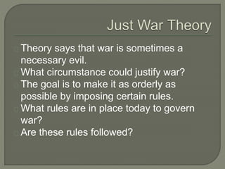 Theories of war | PPTX