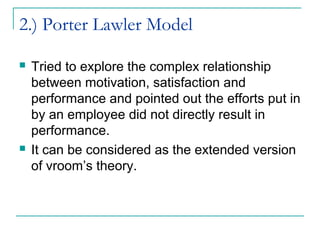 Theories of work motivation | PPT