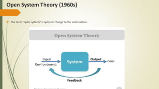 Theories on organization management | PPTX