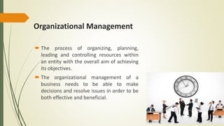 Theories on organization management | PPTX