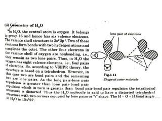 Theories on Bonding Valence shell electron pair repulsion theory theory ...