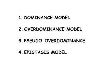 Theories on heterosis | PPTX