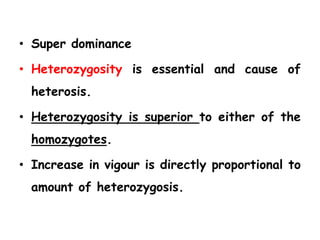 Theories on heterosis | PPTX