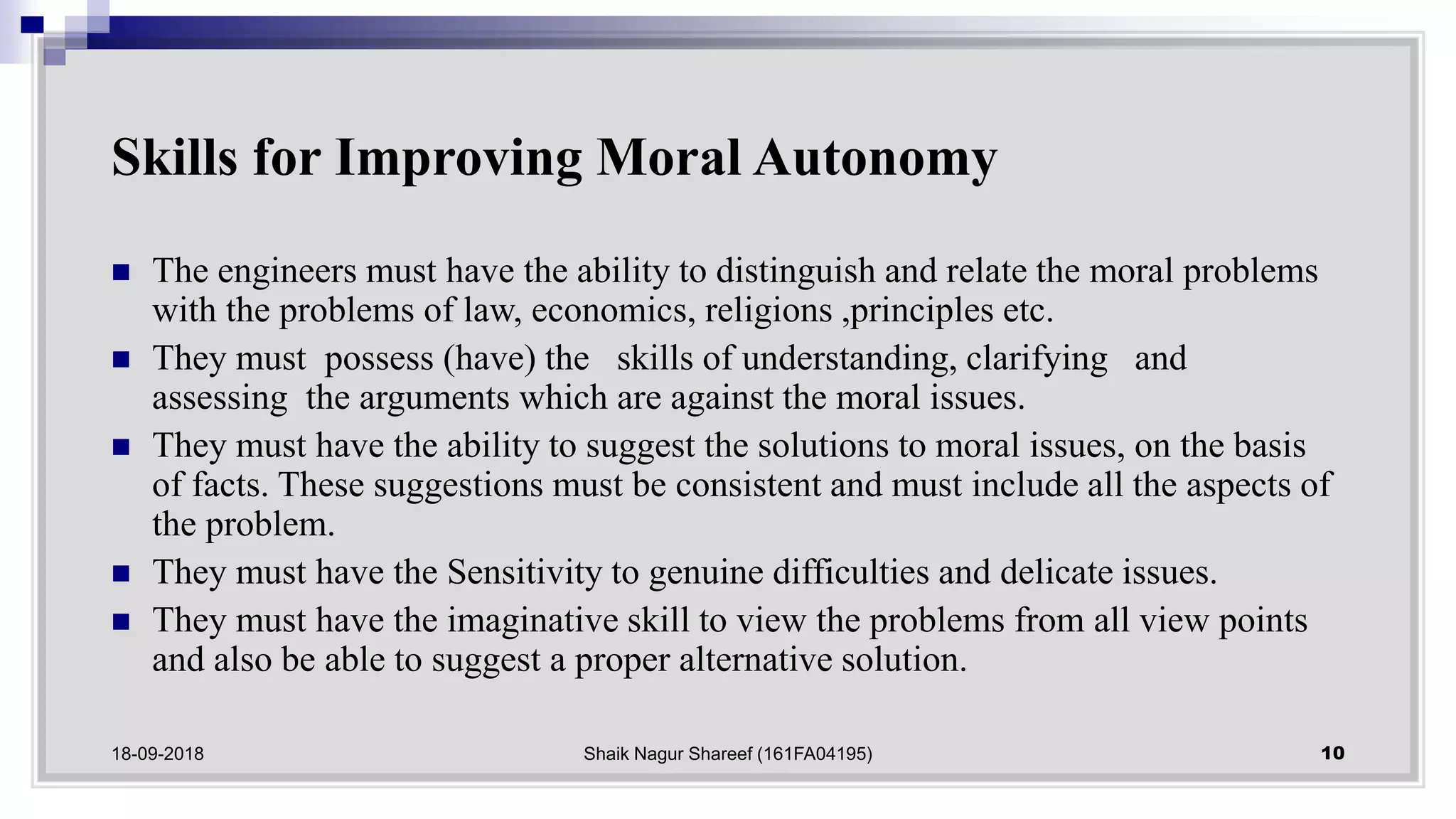 Theories on moral autonomy | PPTX