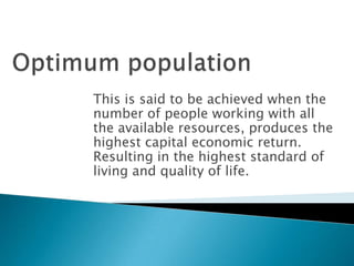 Theories on population | PPTX
