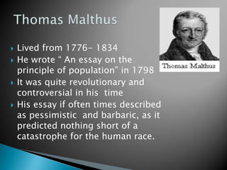 Theories on population | PPTX