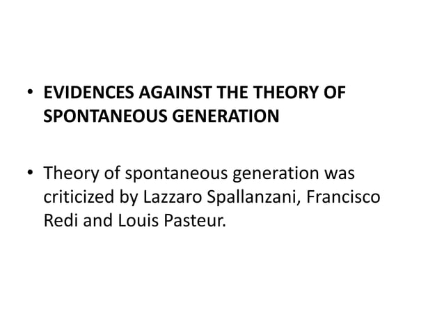 ZOO1 -Theories on the origin of life | PPTX