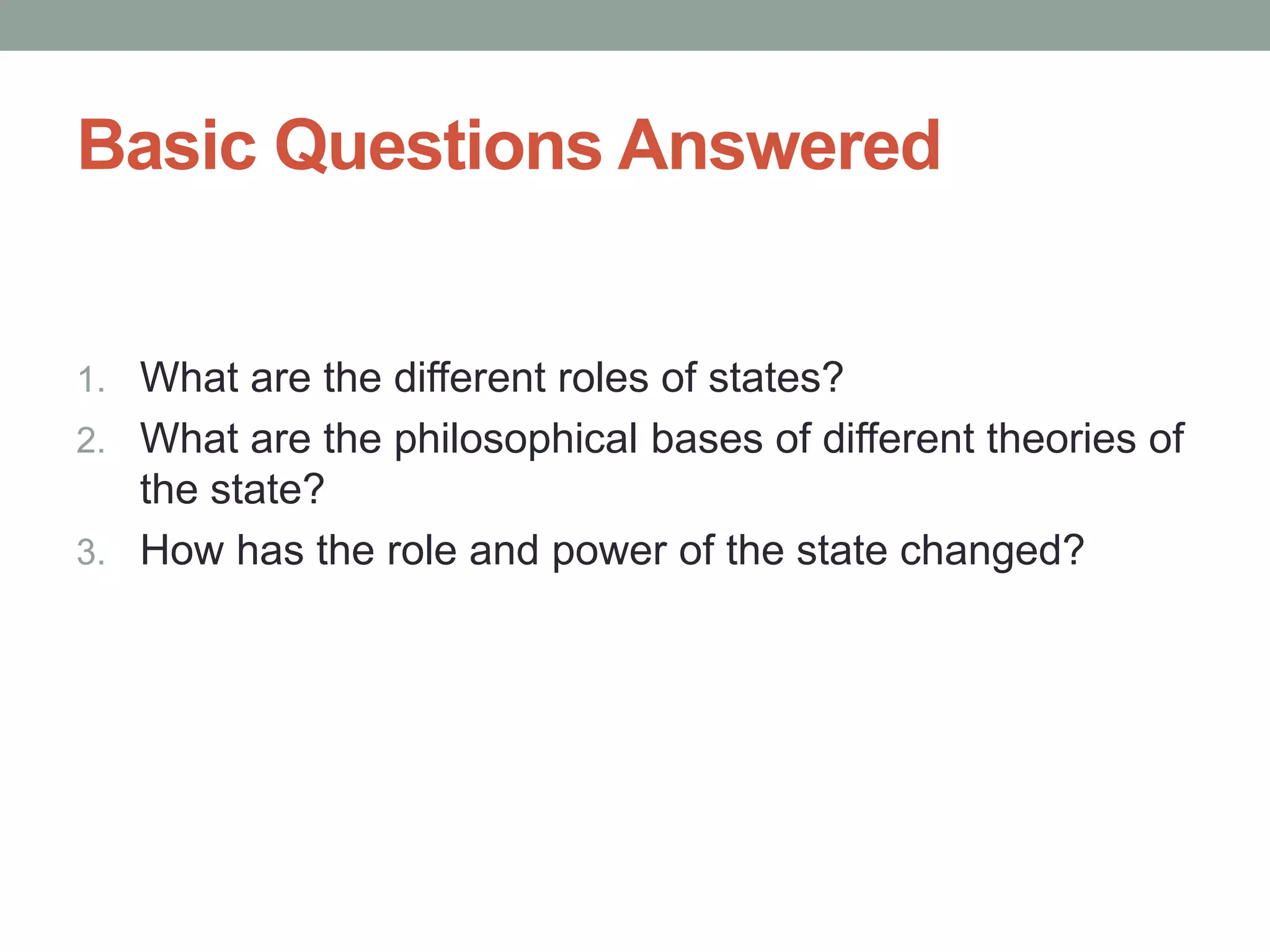 Theories on the state | PPTX