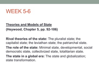 Theories on the state | PPTX