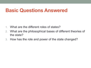 Theories on the state | PPTX