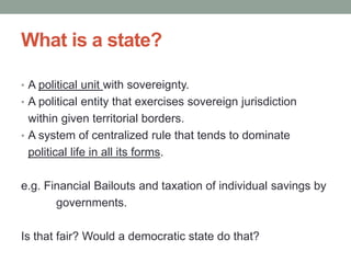 Theories on the state | PPTX