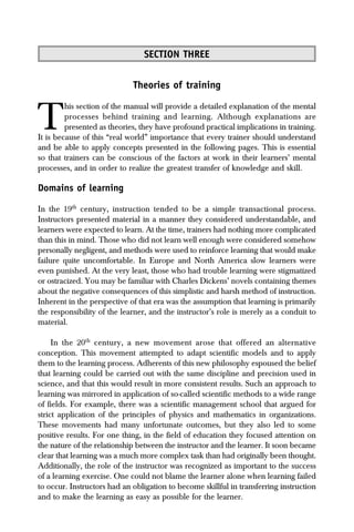 Theories on training and learning | PDF