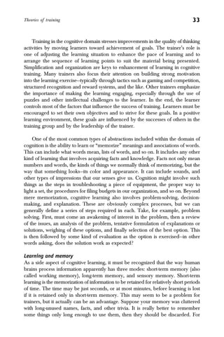 Theories on training and learning | PDF