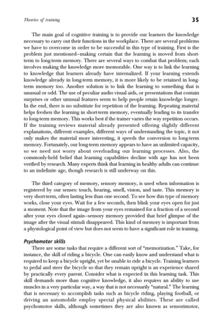 Theories on training and learning | PDF