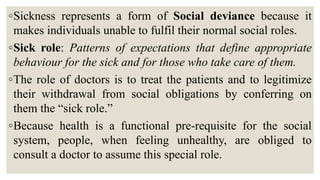 Theories & perspectives on sociology of health & medicine | PPTX