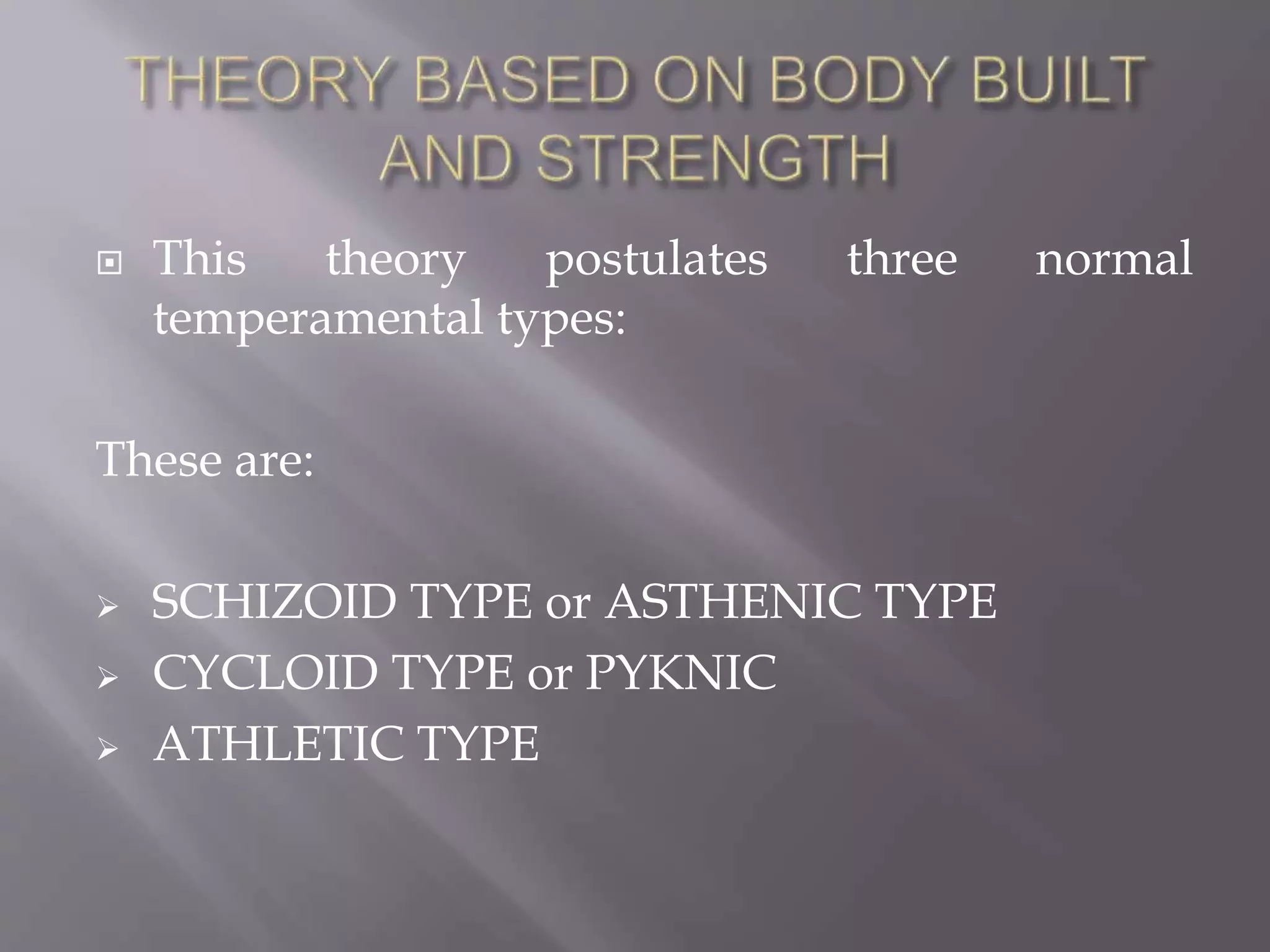 Theories related to physical appearance | PPTX