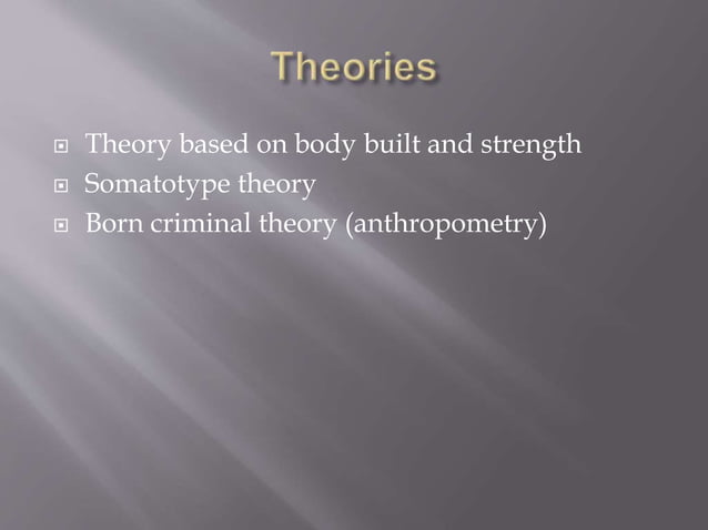 Theories related to physical appearance | PPTX | Medical Health